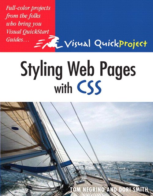 Styling Web Pages with CSS: Visual QuickProject Guide | Peachpit