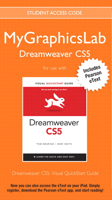 MyLab Graphics Dreamweaver Course with Dreamweaver CS5: Visual QuickStart Guide | Peachpit