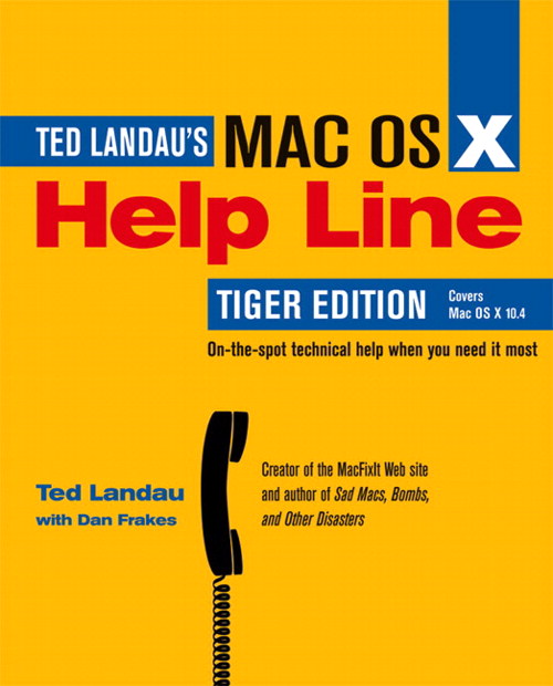 Mac Os X Help Line Tiger Edition Peachpit